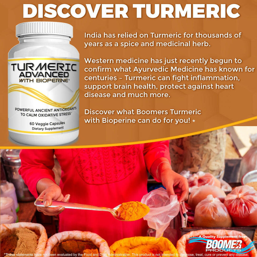 Turmeric Advanced with Bioperine – Boomers Forever Young